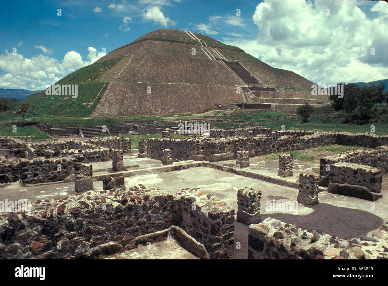 Mexico Teotihucan Temple of the Sun Stock Photo - Alamy