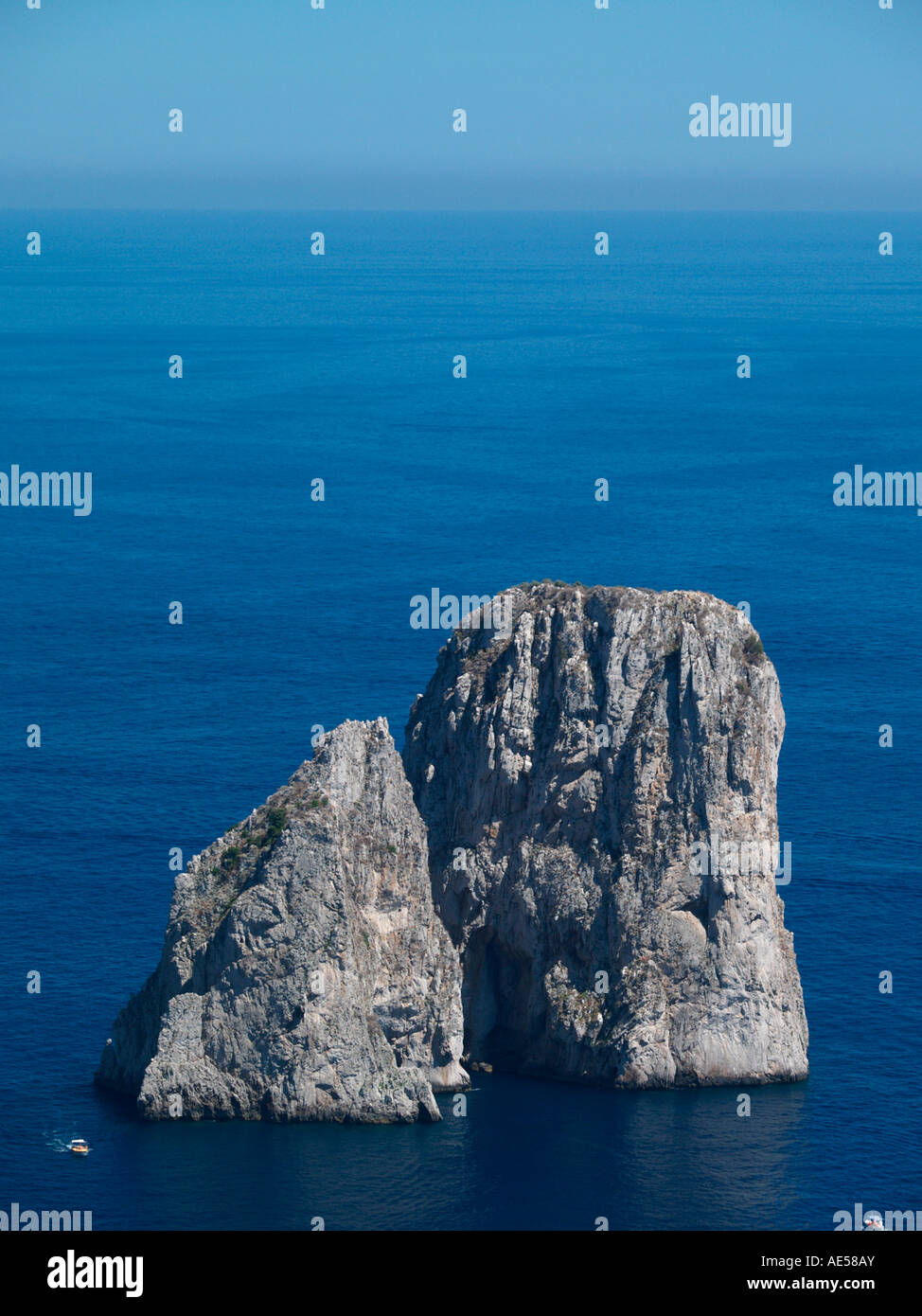 Faraglioni rock formation at Capri Italy Stock Photo - Alamy