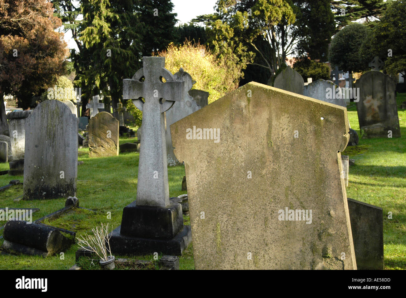 Church cemetery, England UK Stock Photo - Alamy