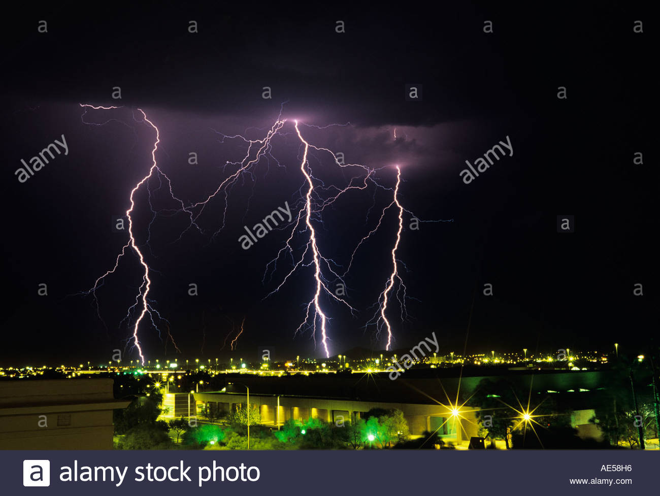 One Single Lightning Bolt High Resolution Stock Photography and Images ...