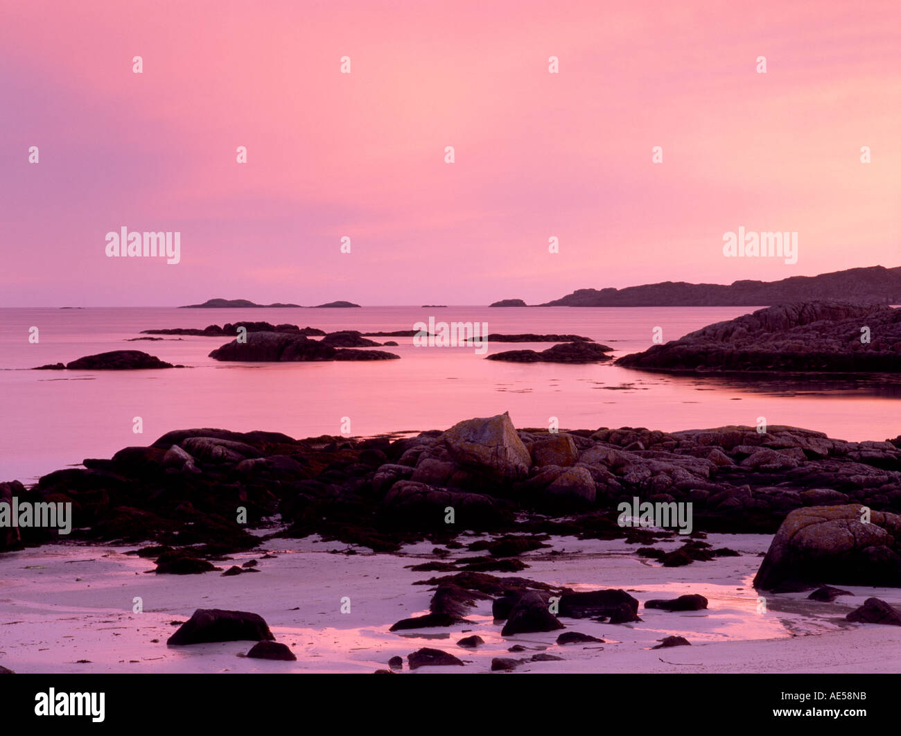 Sunset at Fidden on the Isle of Mull Stock Photo - Alamy