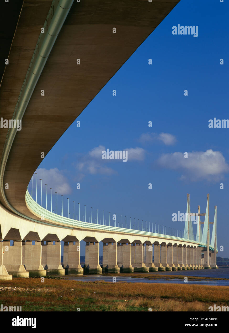 The second Severn crossing bridge carries the M4 motorway from Wales ...