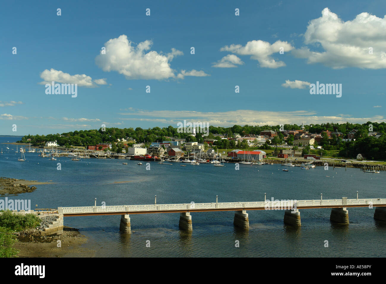 AJD59562, Belfast, ME, Maine, harbor Stock Photo - Alamy
