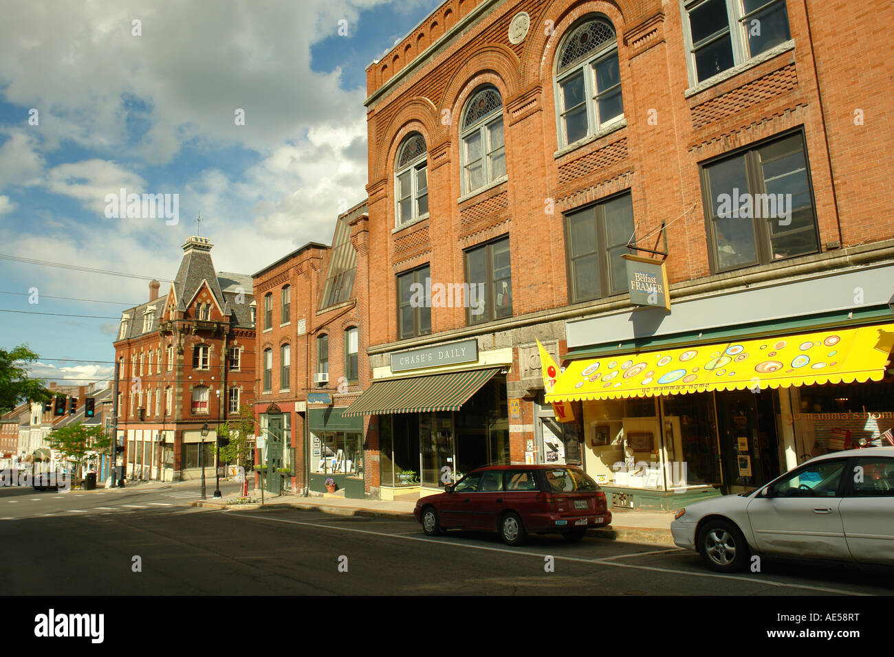 AJD59568, Belfast, ME, Maine, Downtown Stock Photo - Alamy