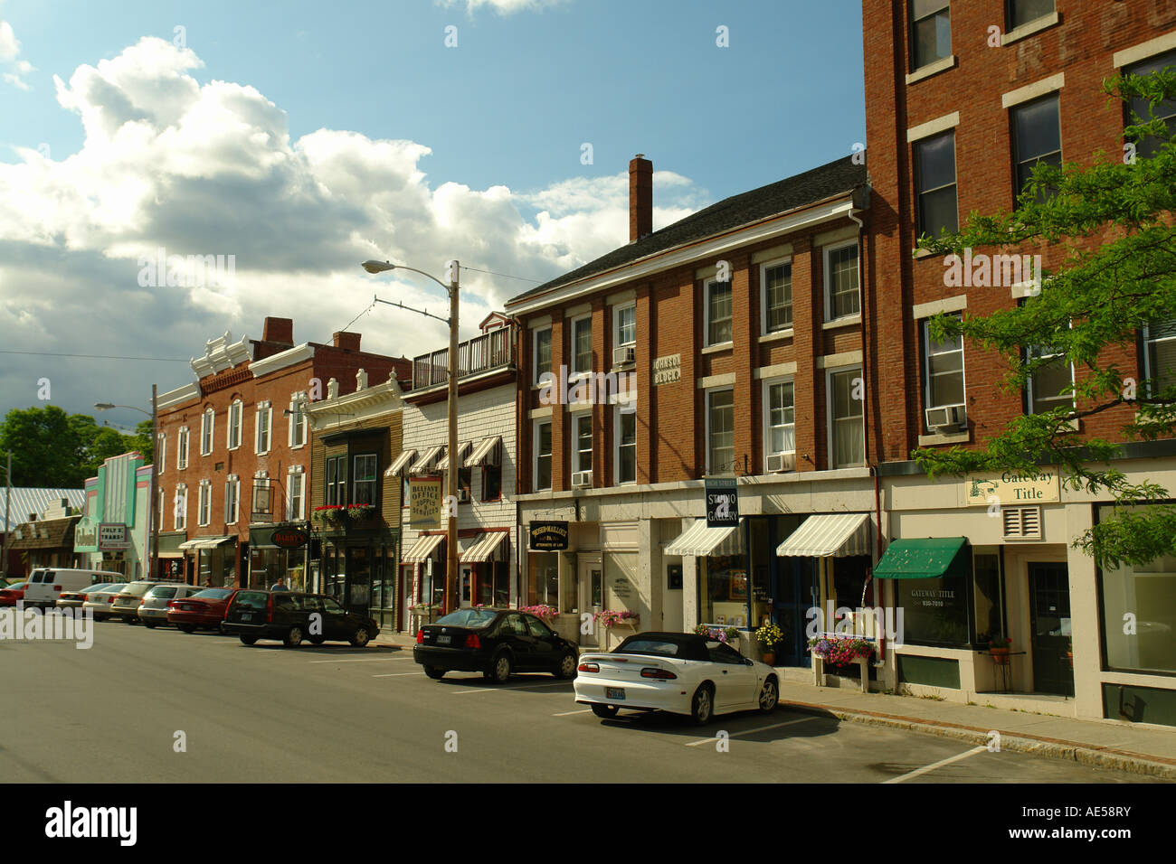 AJD59569, Belfast, ME, Maine, Downtown Stock Photo - Alamy