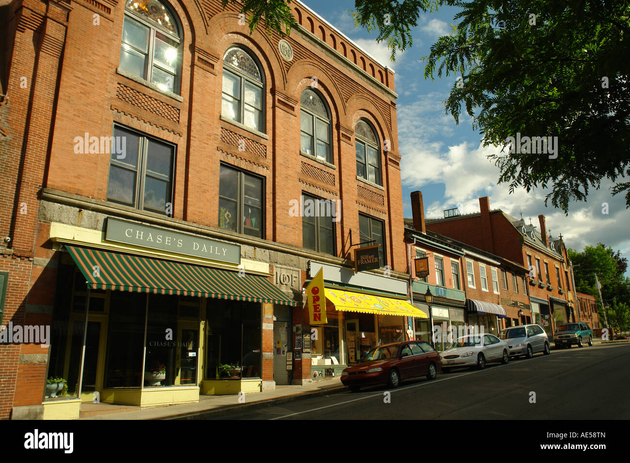 AJD59571, Belfast, ME, Maine, Downtown Stock Photo - Alamy