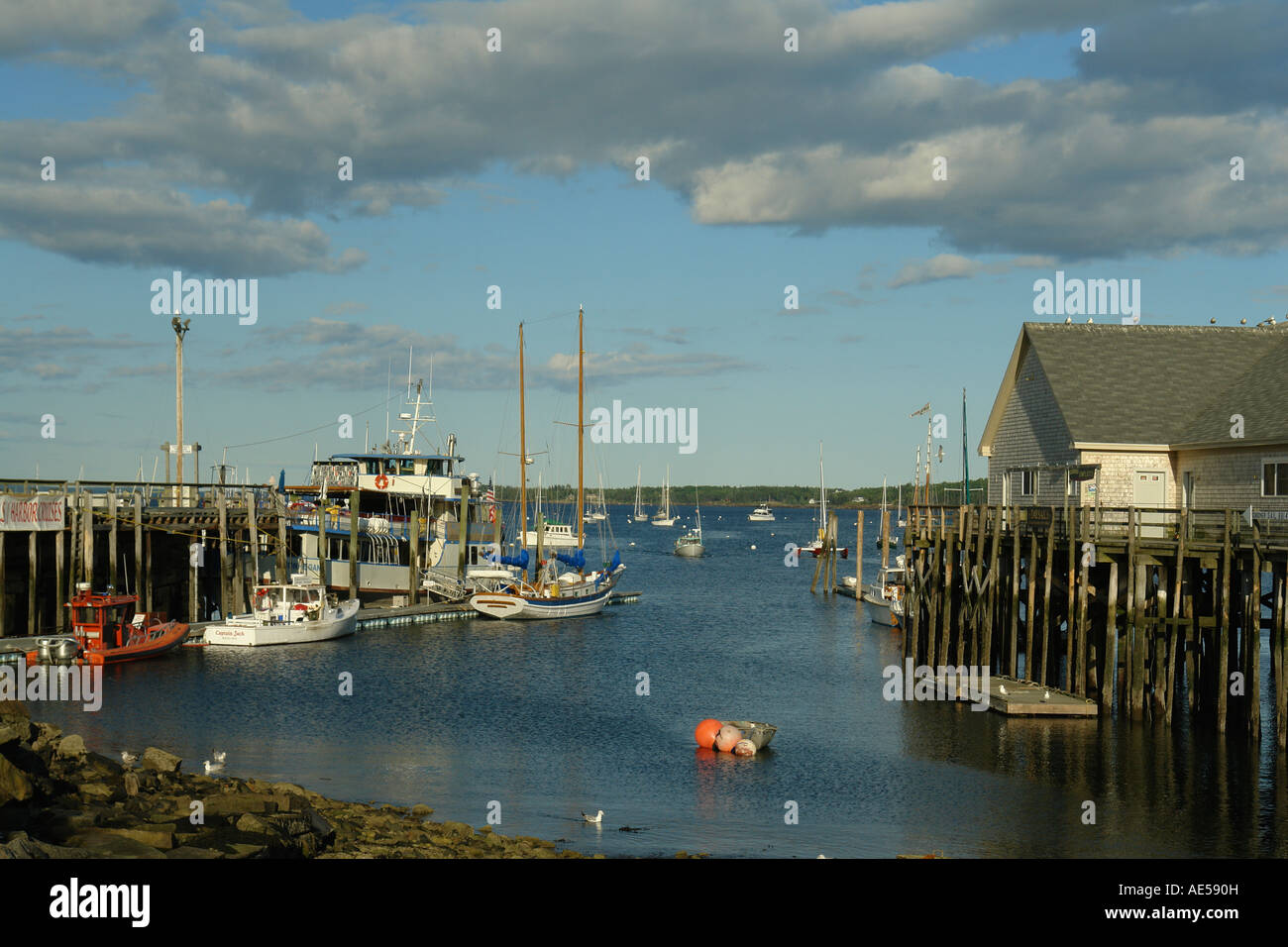 AJD59584, Rockland, ME, Maine, Penobscot Bay, harbor Stock Photo - Alamy