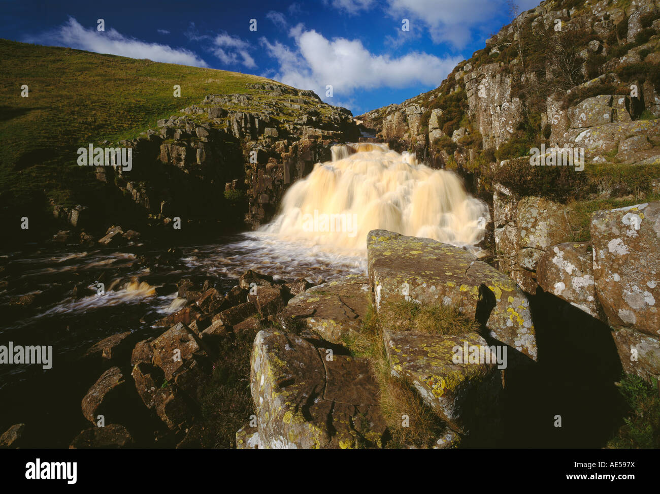 Cauldron Snout near Langdon Beck, River Tees, Teesdale, County Durham ...