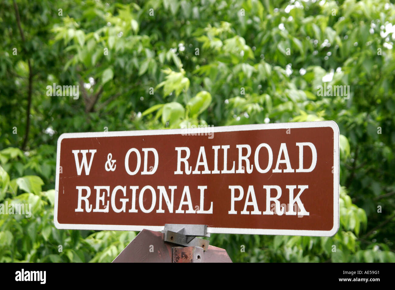 Virginia Loudoun County,Purcellville,sign,logo,W and OD Railroad ...
