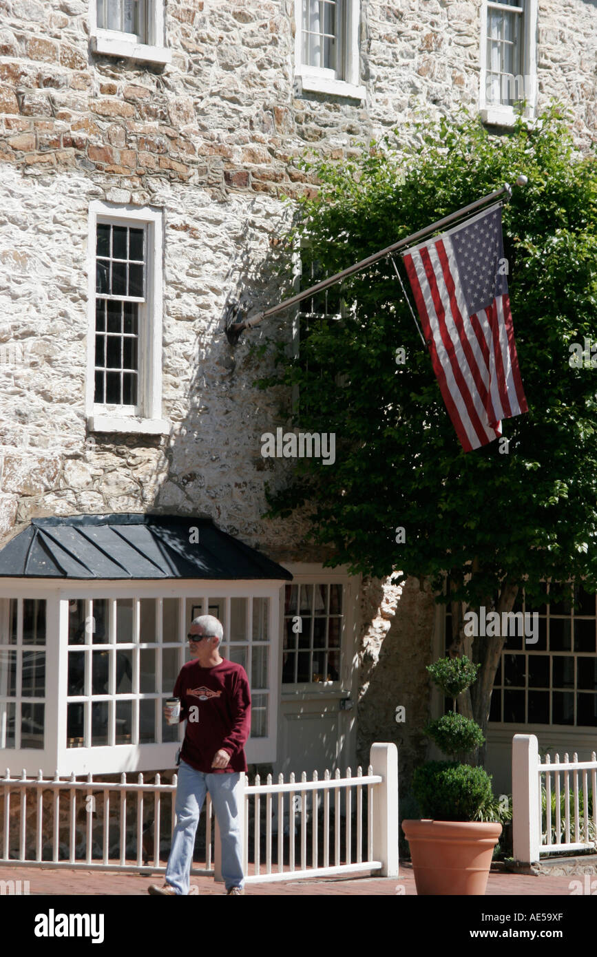 Middleburg Virginia,Loudoun County,Washington Street,Red Fox Inn,flag ...