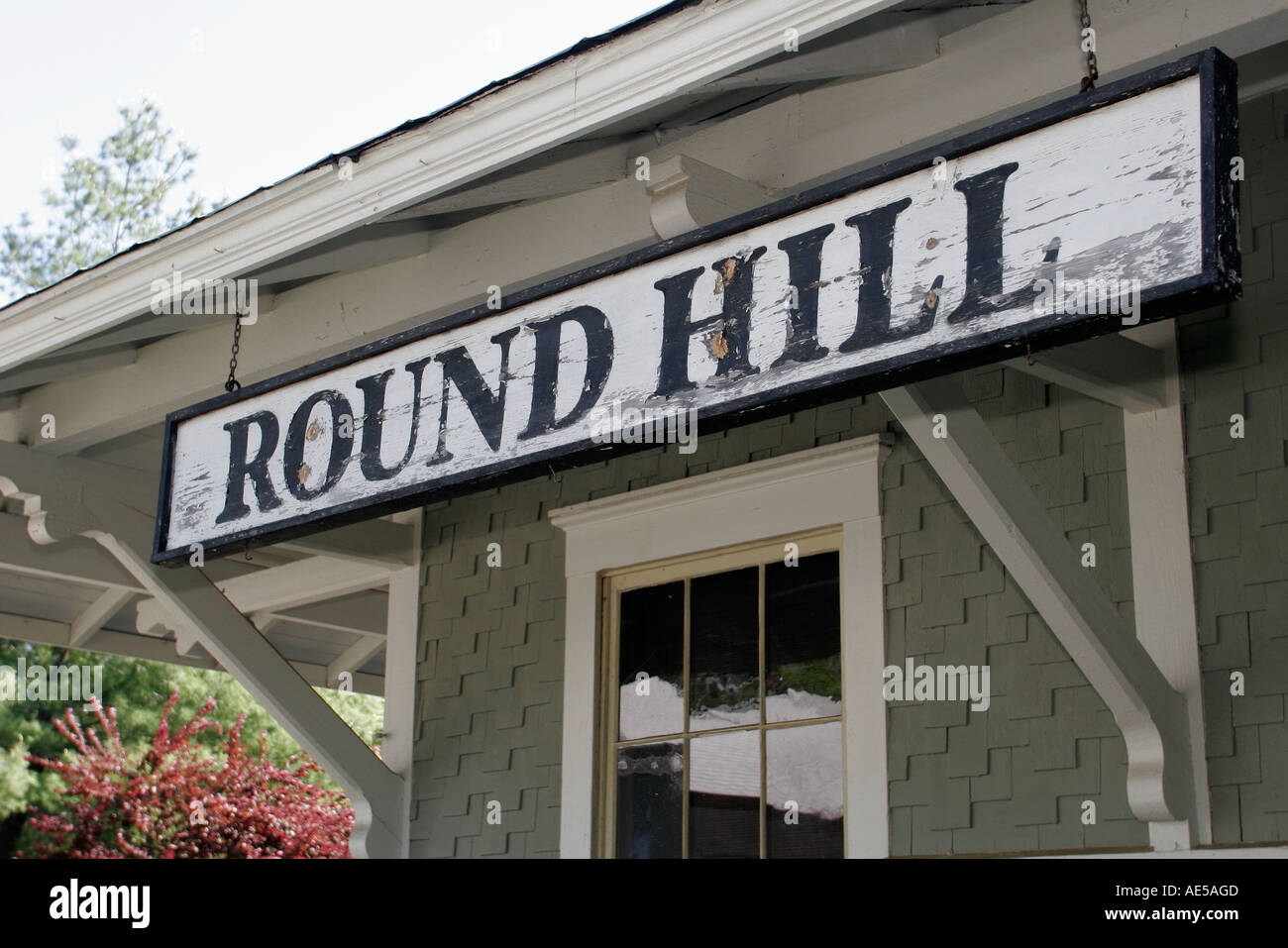 Virginia Loudoun County,Round Hill,former train depot,sign,logo ...