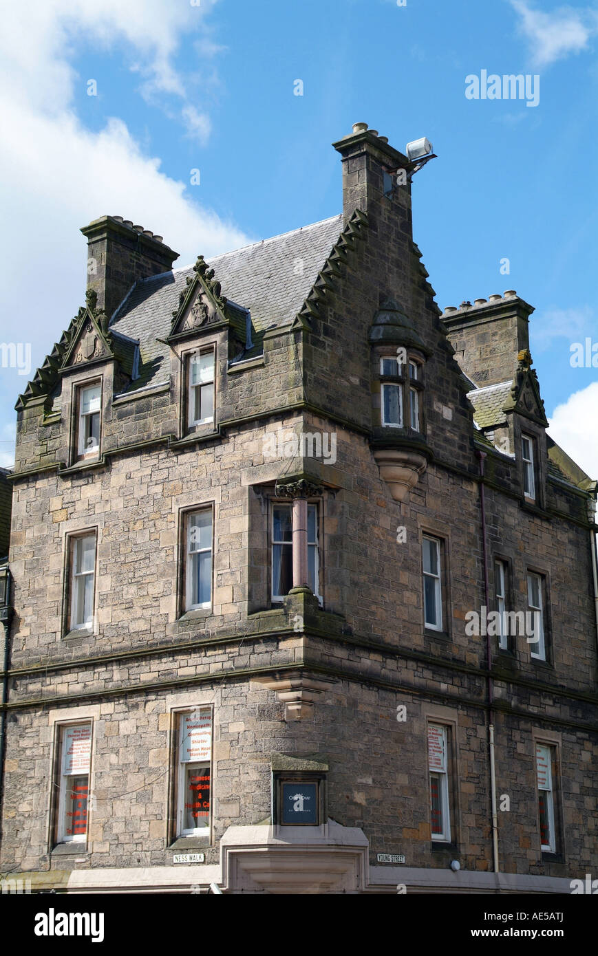 Scottish Baronial Victorian Architecture, Inverness, Scottish Highlands ...