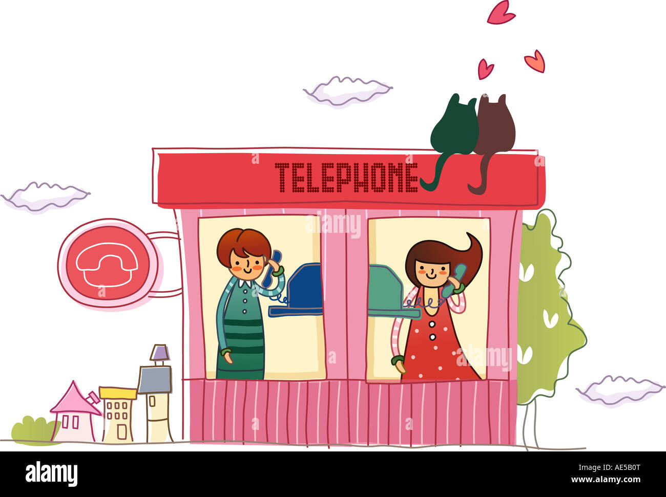 Man talking in a phone booth hi-res stock photography and images - Alamy