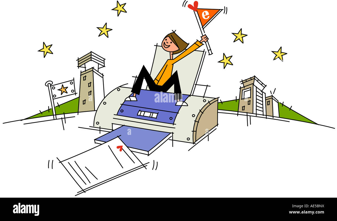 Printer clipart Cut Out Stock Images & Pictures - Alamy