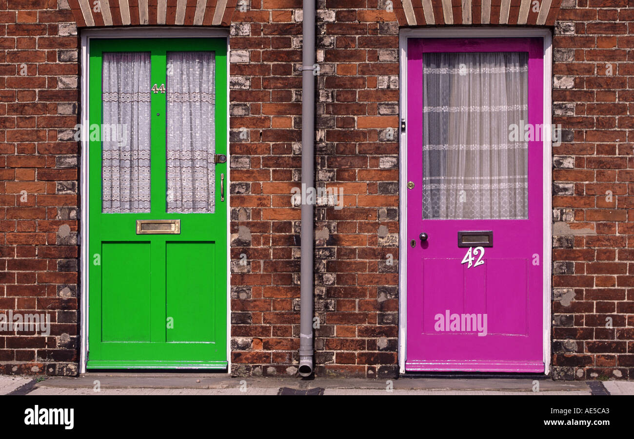 Two doors neighbours hi-res stock photography and images - Alamy