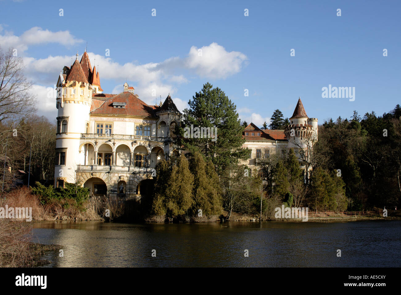 water castle Zinkovy Ceske district of Pilsen, Czech Republic, Europe ...