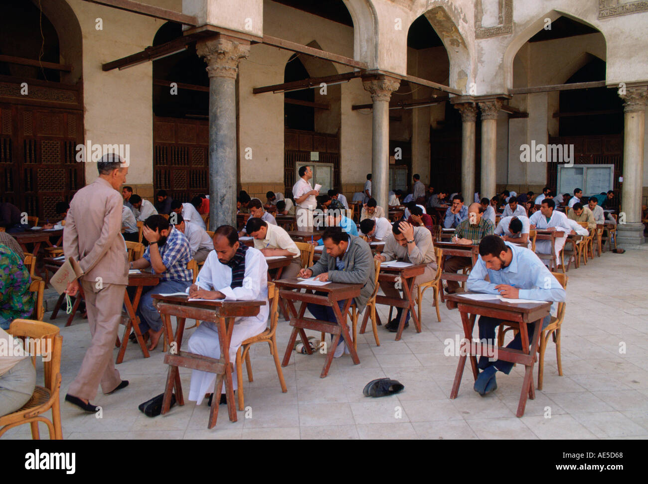 Student of the Koran studying at the Al-Azhar Mosque in Cairo Egypt ...