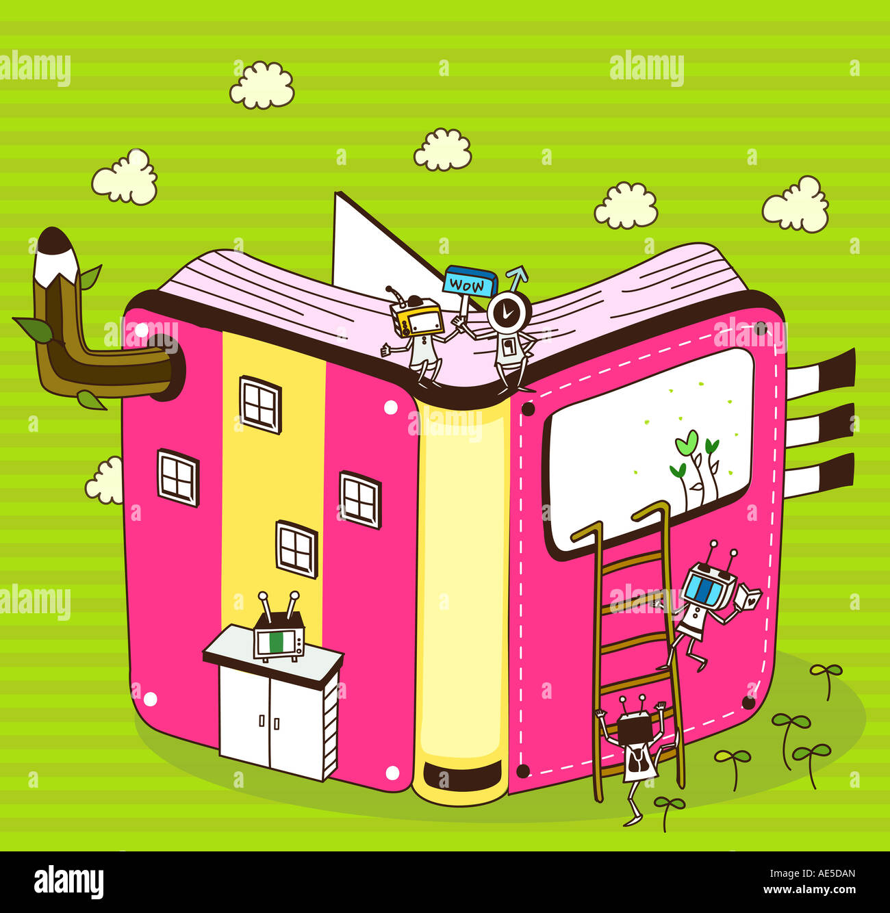 Book shaped door hi-res stock photography and images - Alamy