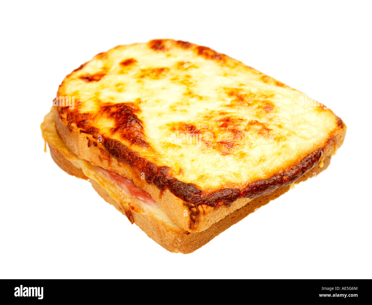 Croque monsieur cheese melted toast sandwich Cut Out Stock Images ...