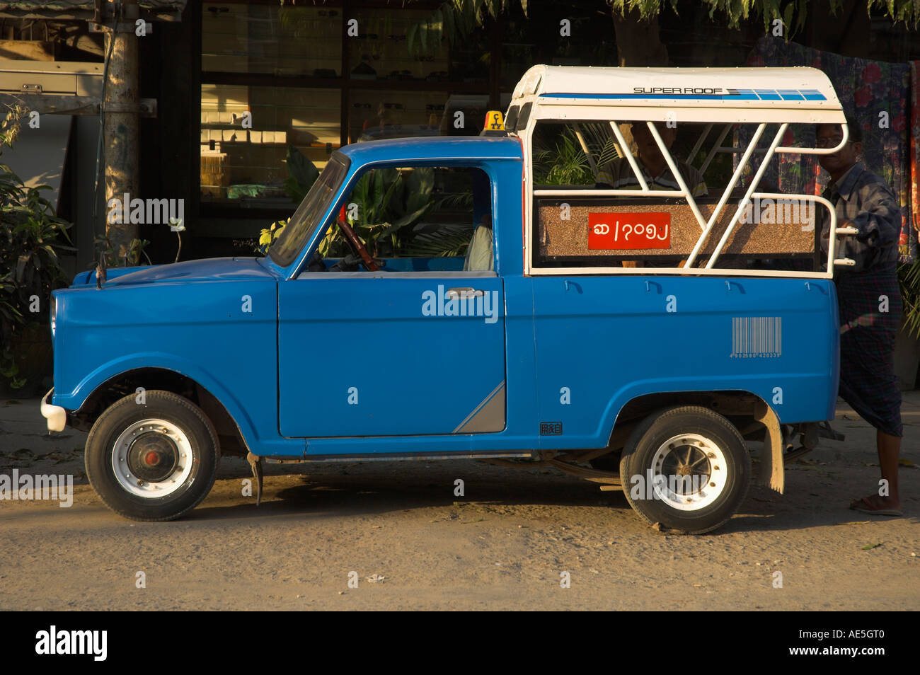 Myanmar Burma Mandalay typical burmeese taxi car Stock Photo - Alamy