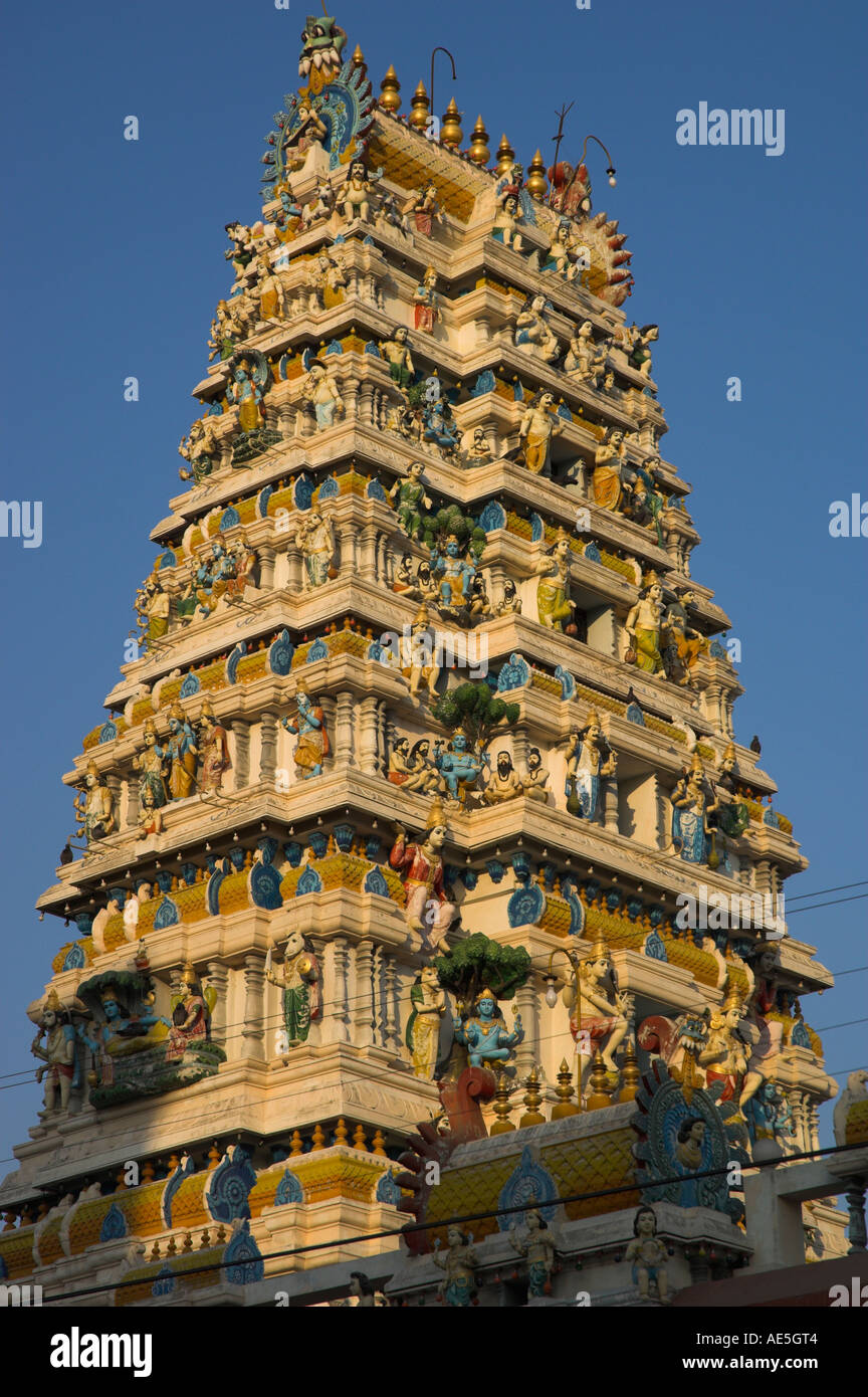 Myanmar Burma Mandalay heavily decorated hindu temple exterior Stock ...