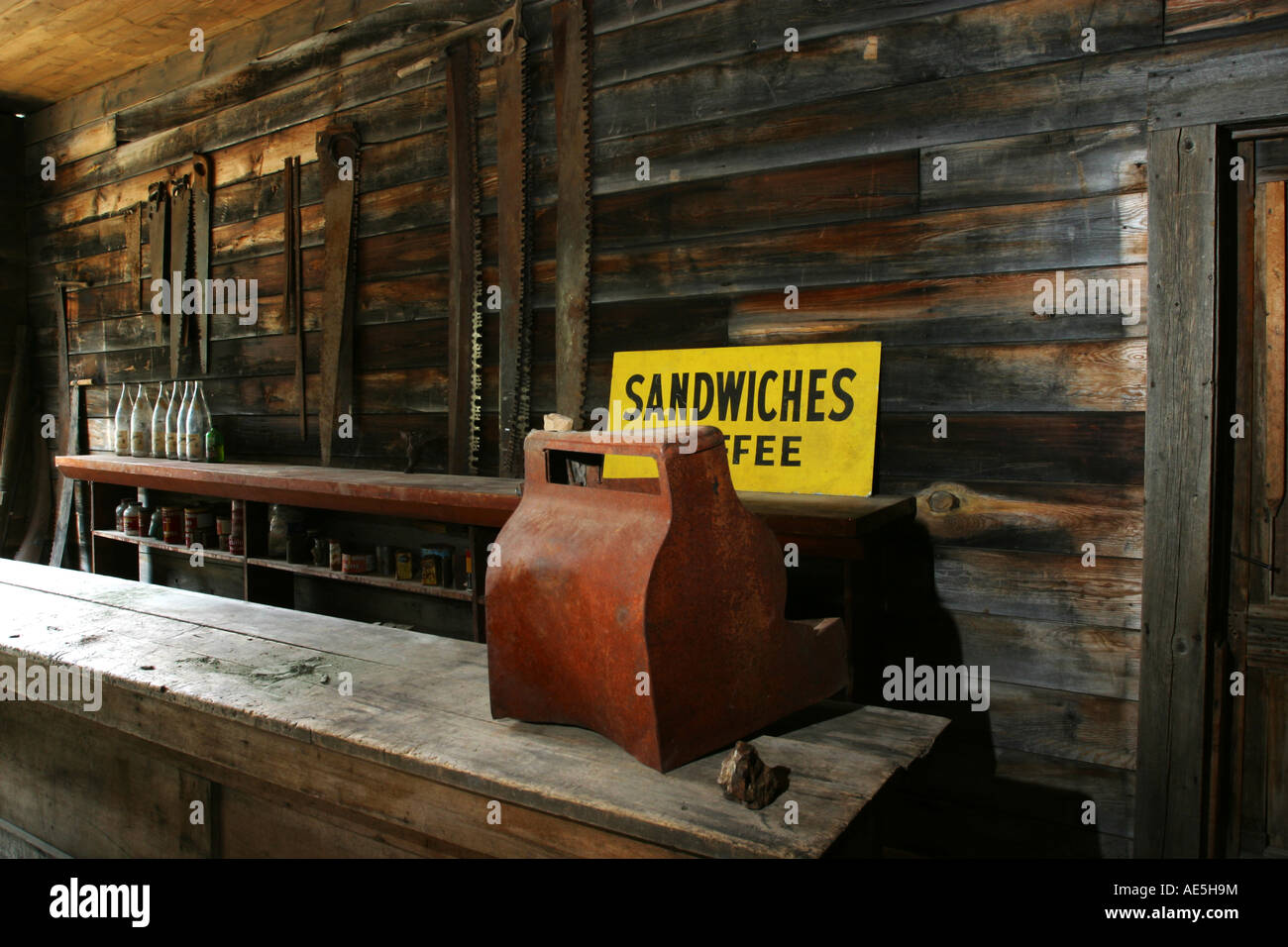 General store preserved at Garnet Ghost Town in Montana with cash ...