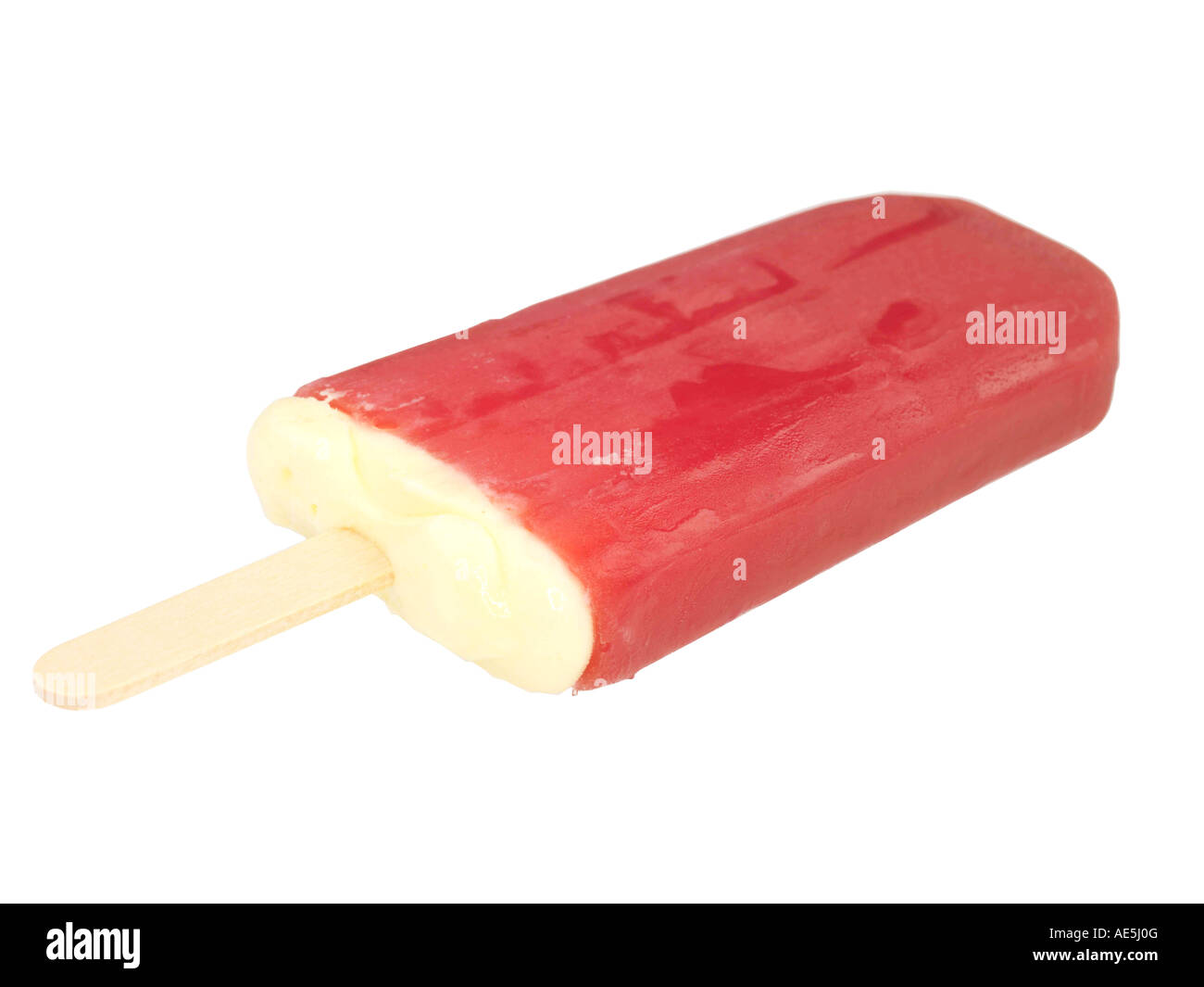 Strawberry flavour lolly Cut Out Stock Images & Pictures - Alamy