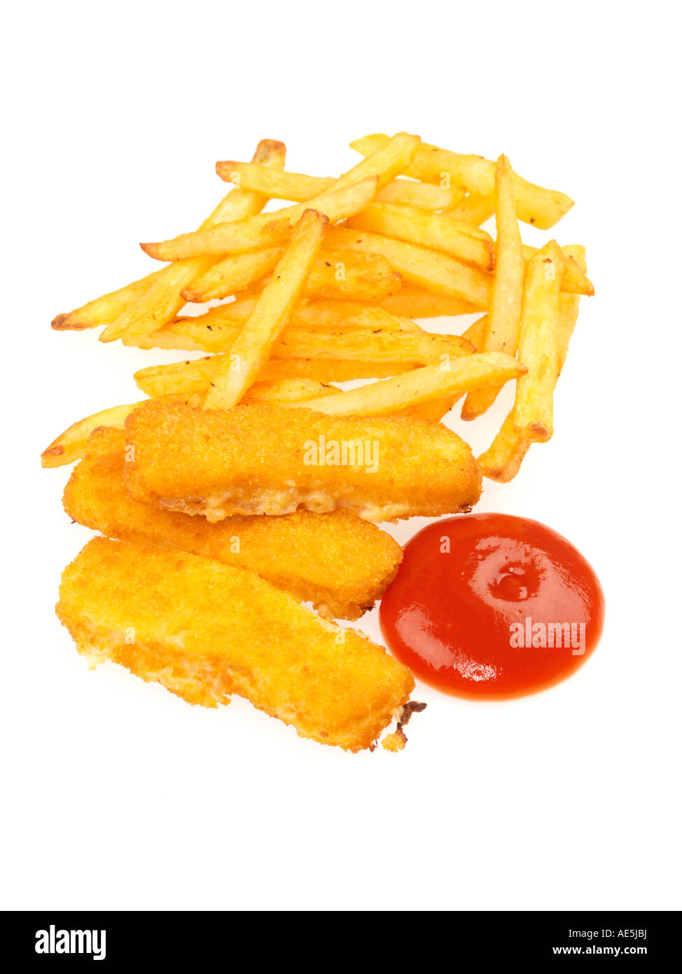 Fish Fingers and Chips Stock Photo - Alamy