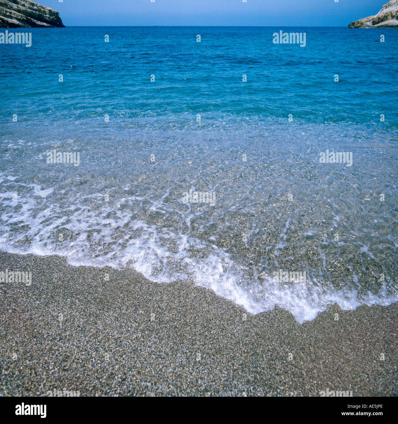 Beach, Matala, Crete, Greece Stock Photo - Alamy