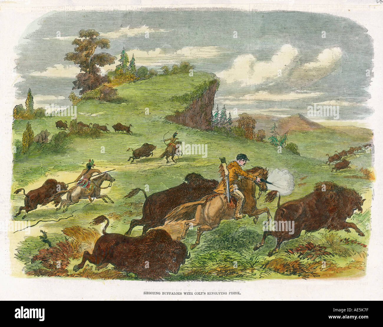 Buffalo hunt historical hi-res stock photography and images - Alamy