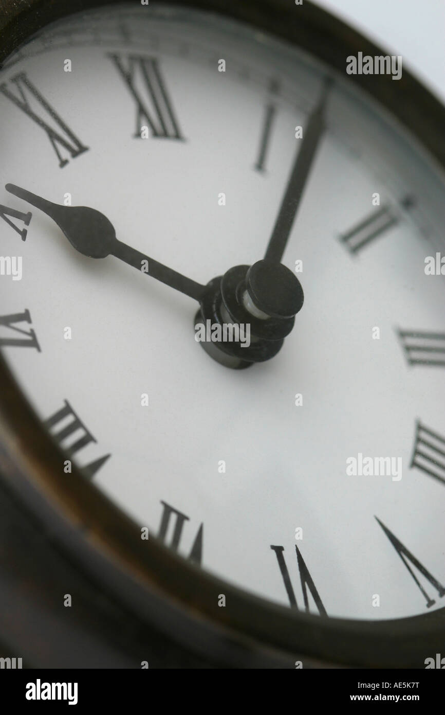 Roman numeral clock Stock Photo - Alamy