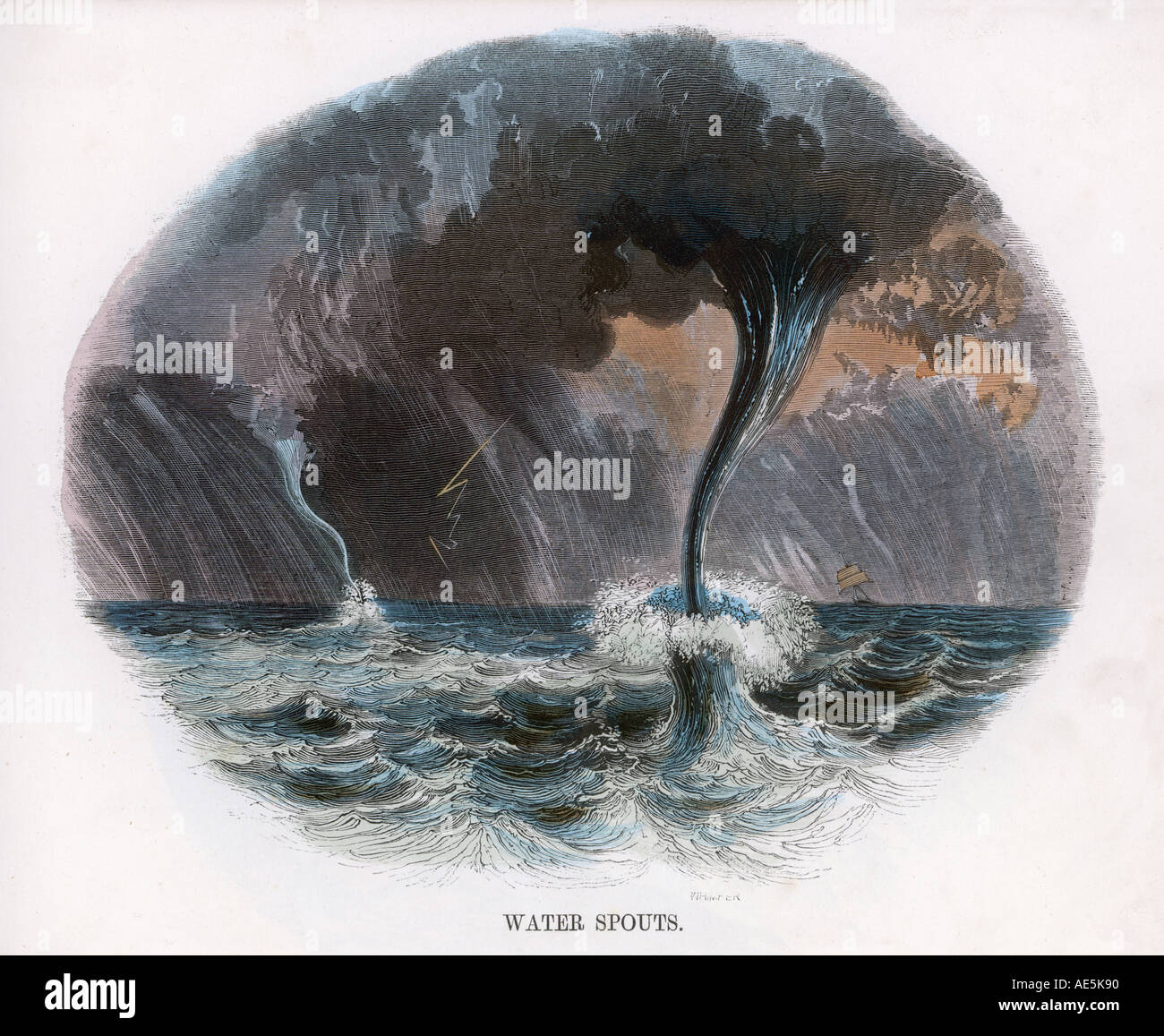 Waterspouts ship hi-res stock photography and images - Alamy