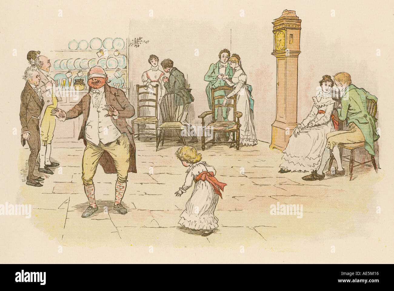 Blind Mans Buff Stock Photo - Alamy