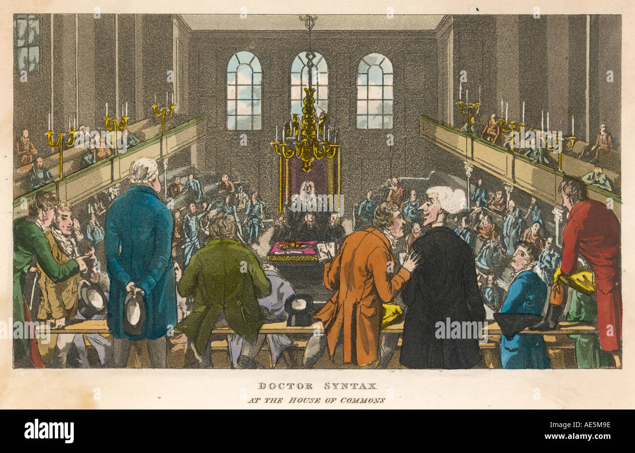 House Of Commons C.1810 Stock Photo - Alamy