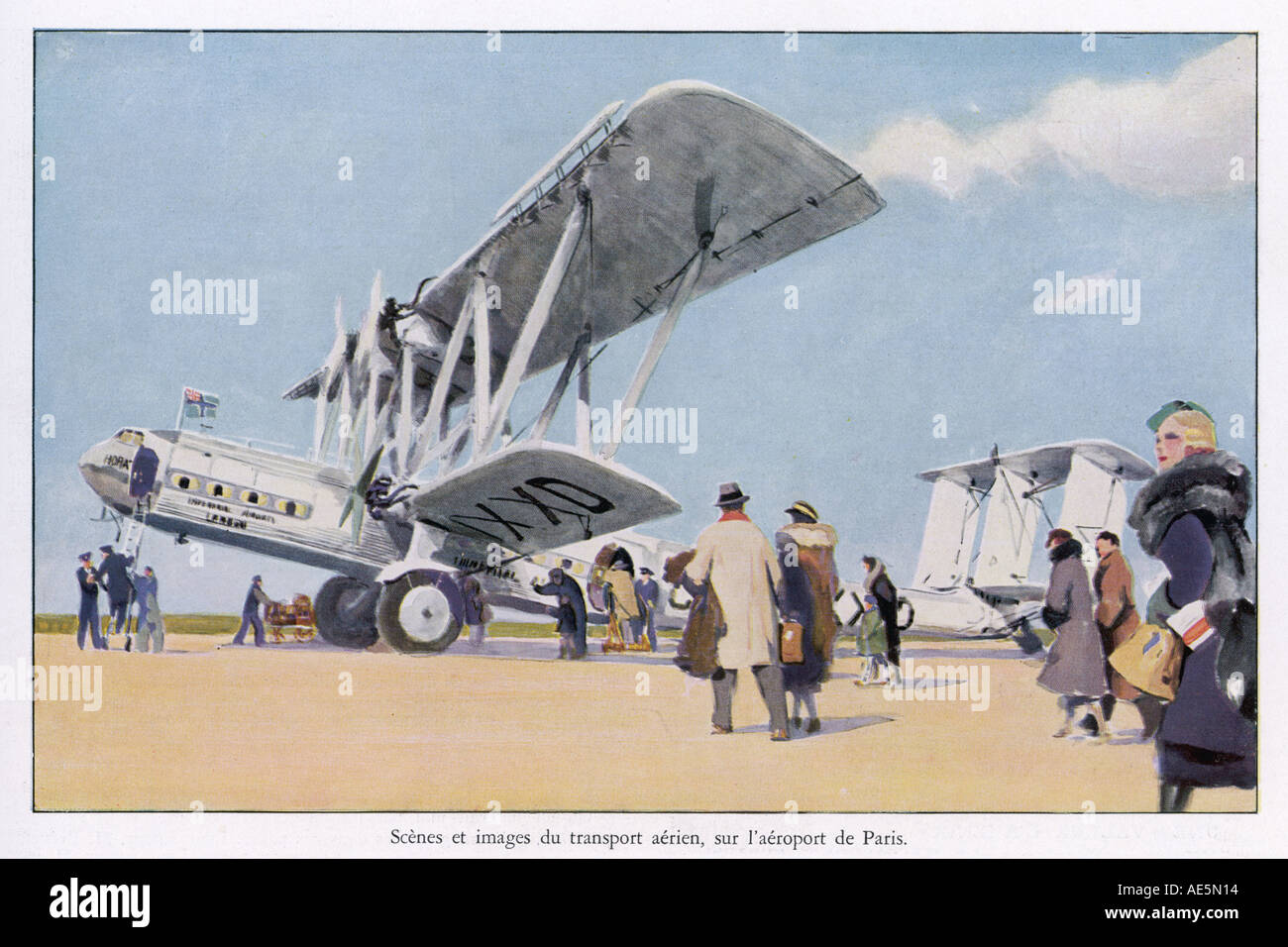 Imperial Airways 1934 Stock Photo - Alamy