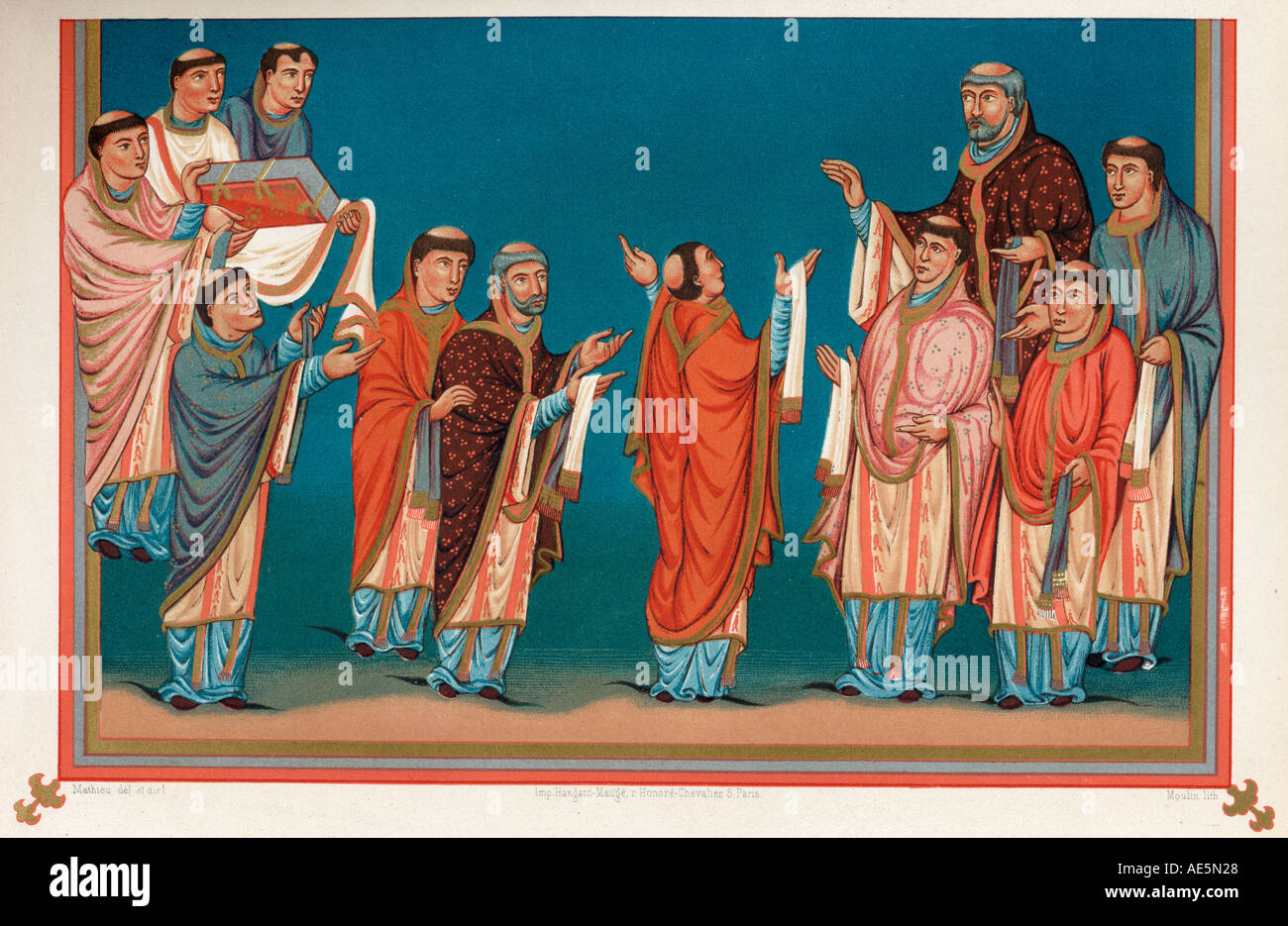 9th Century Clergy Stock Photo - Alamy