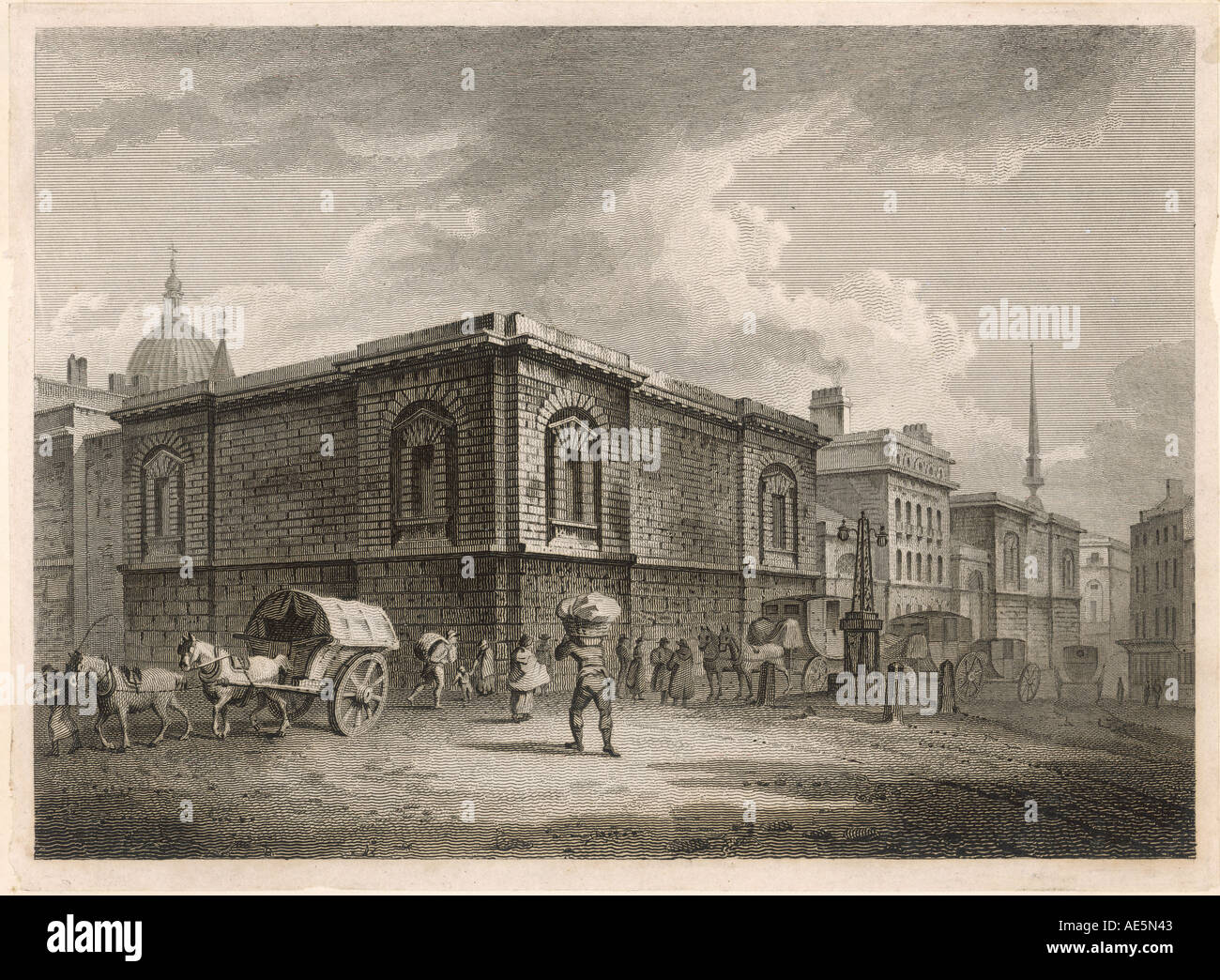 Newgate Prison 1800 Stock Photo - Alamy