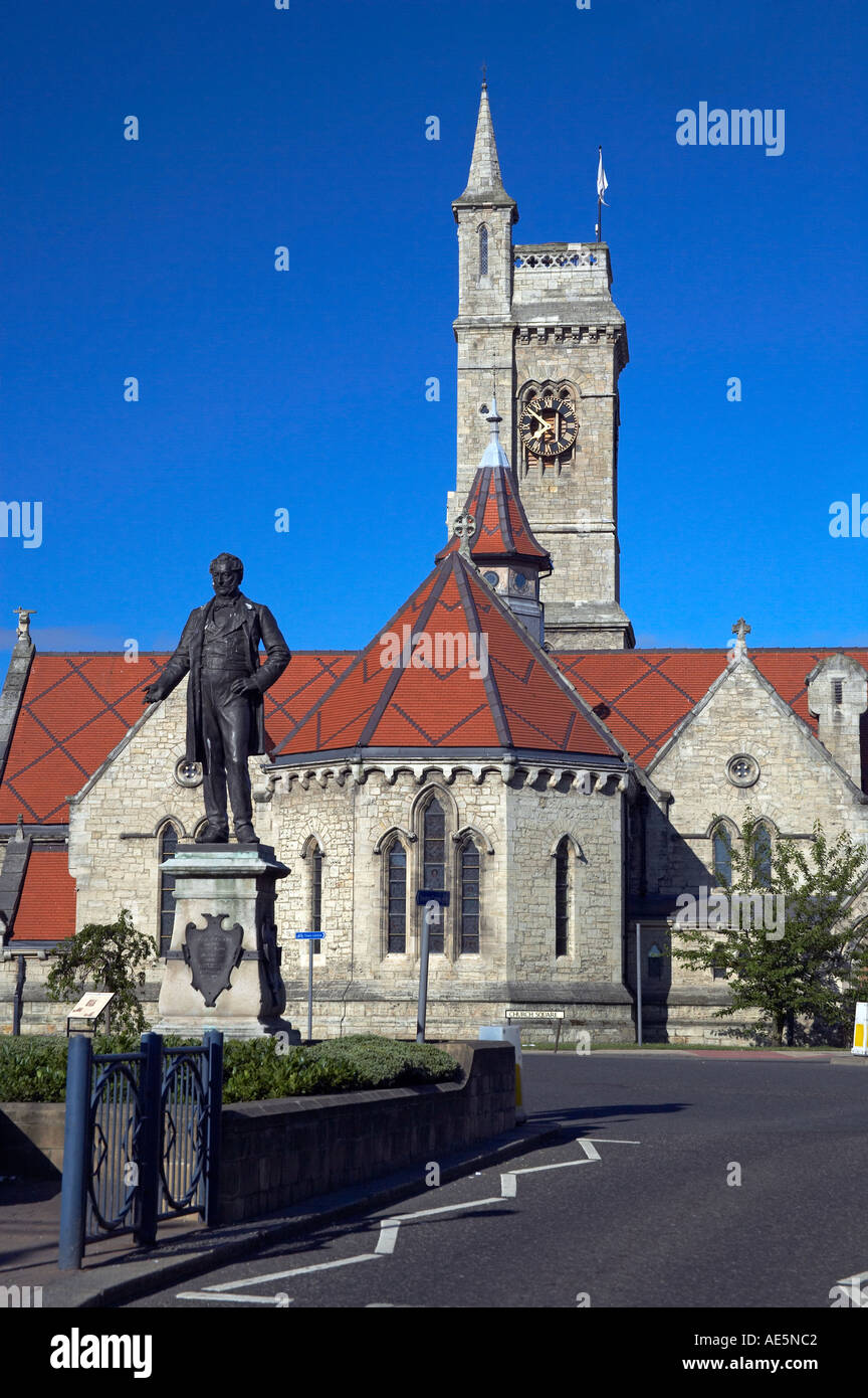 Art Gallery and Ward Jackson Statue Church Street Hartlepool Tees ...