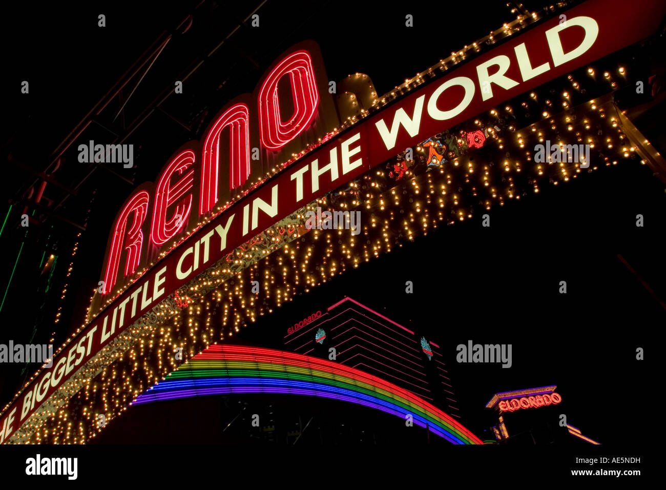 Nevada the biggest little city in the world hi-res stock photography ...