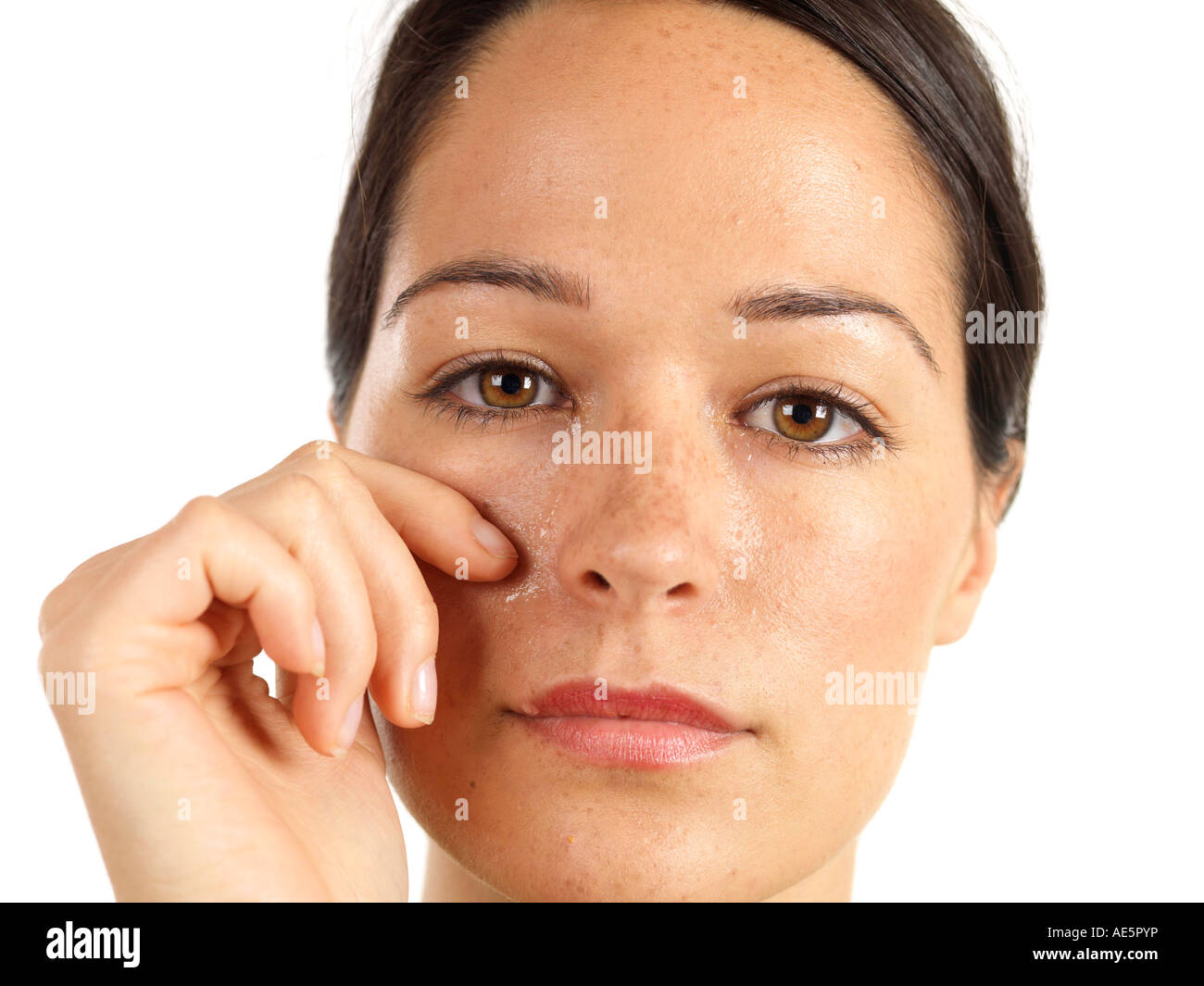 Young Woman Crying Model Released Stock Photo - Alamy