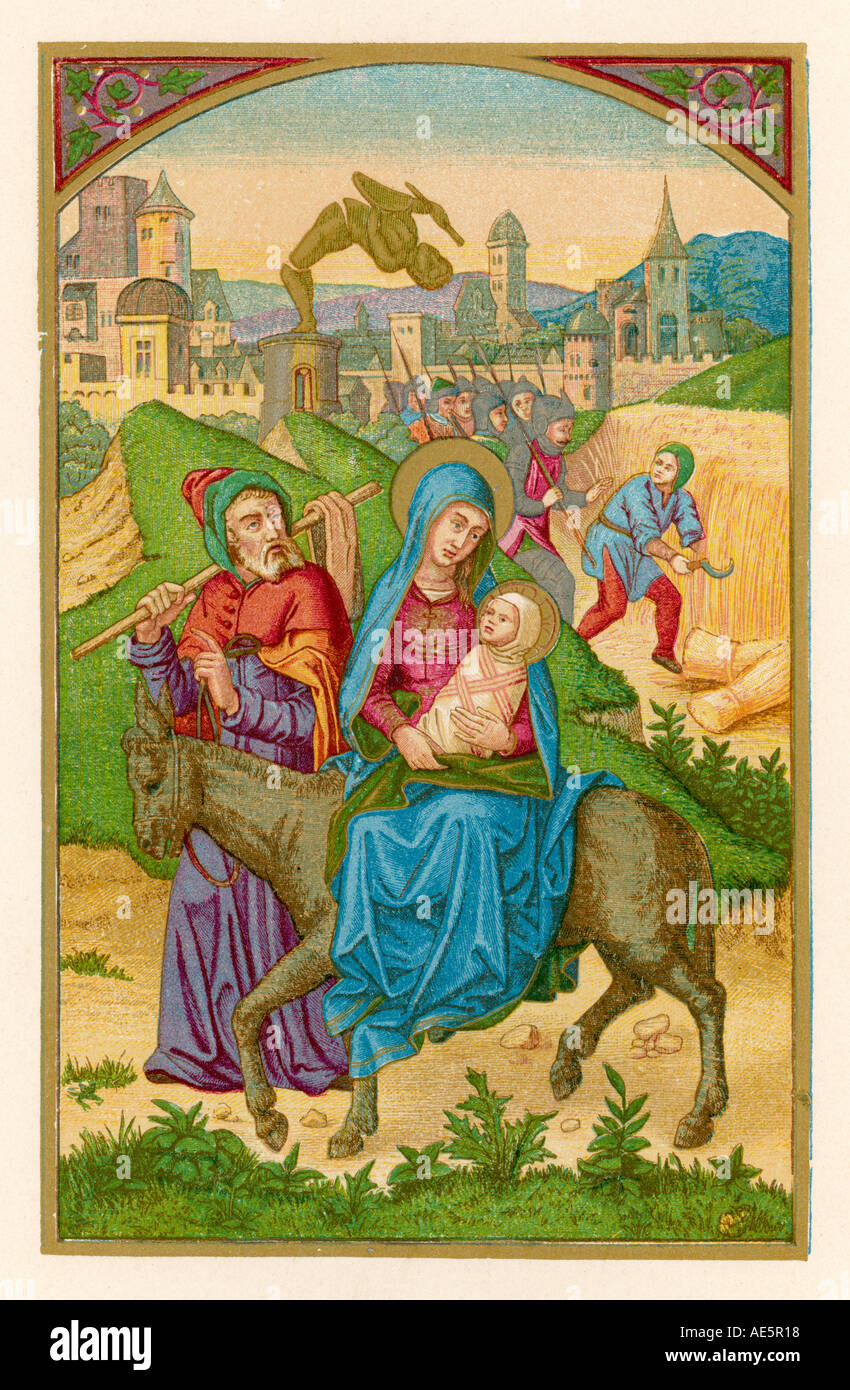 Flight joseph mary jesus egypt hi-res stock photography and images - Alamy