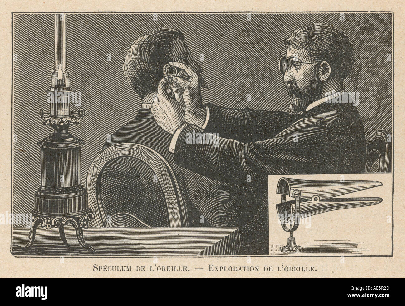 Examining The Ear Stock Photo - Alamy