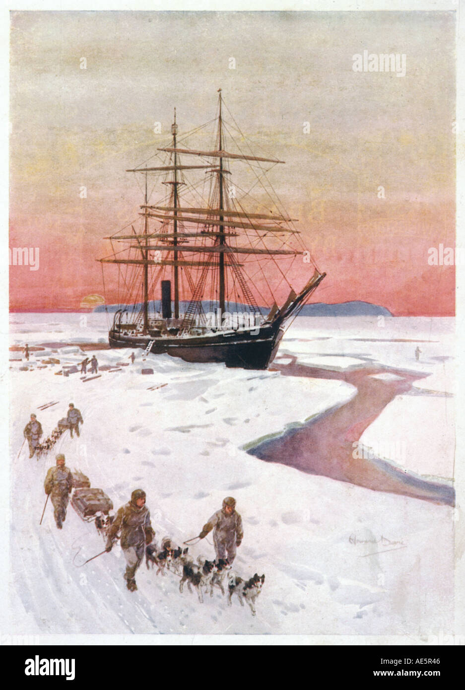 Scotts Ship The Terra Nova Stock Photo - Alamy