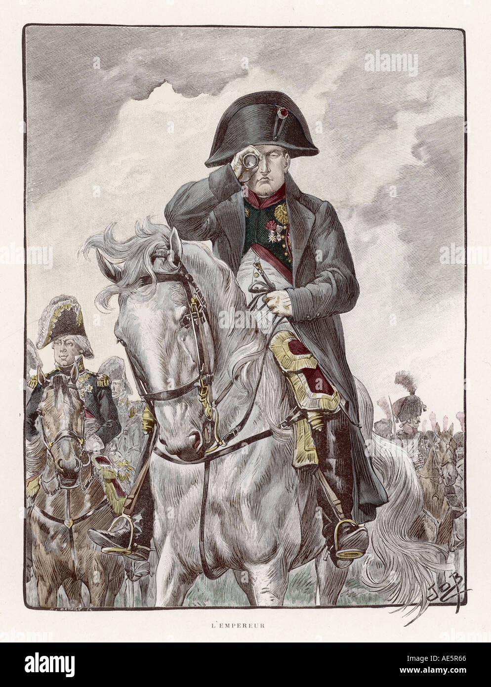 Napoleon And Spyglass Stock Photo - Alamy