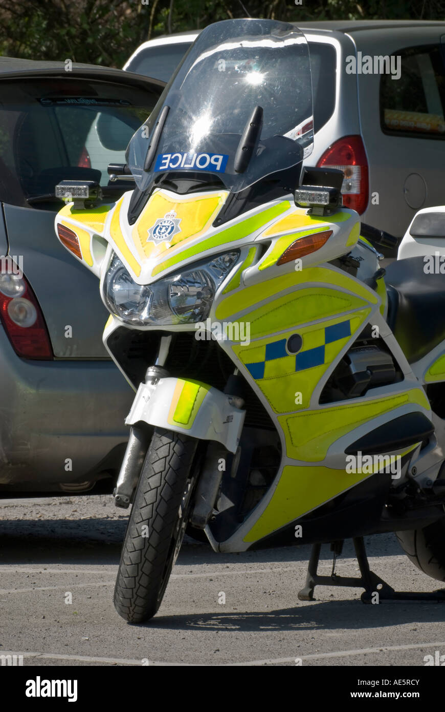 Police motorbike standing hi-res stock photography and images - Alamy