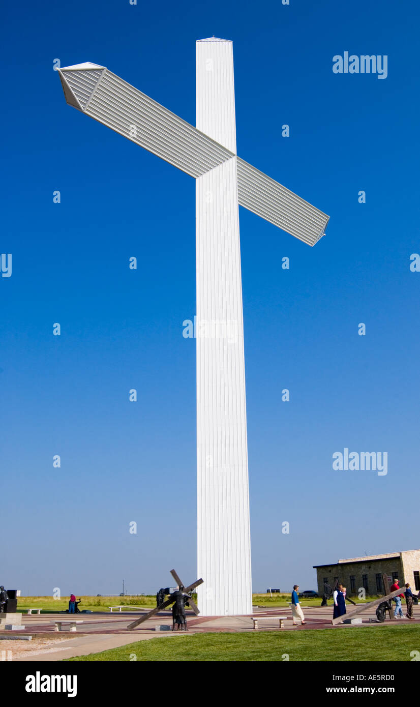 The Giant Cross in Groom, Texas, USA, a striking symbol of faith and a ...
