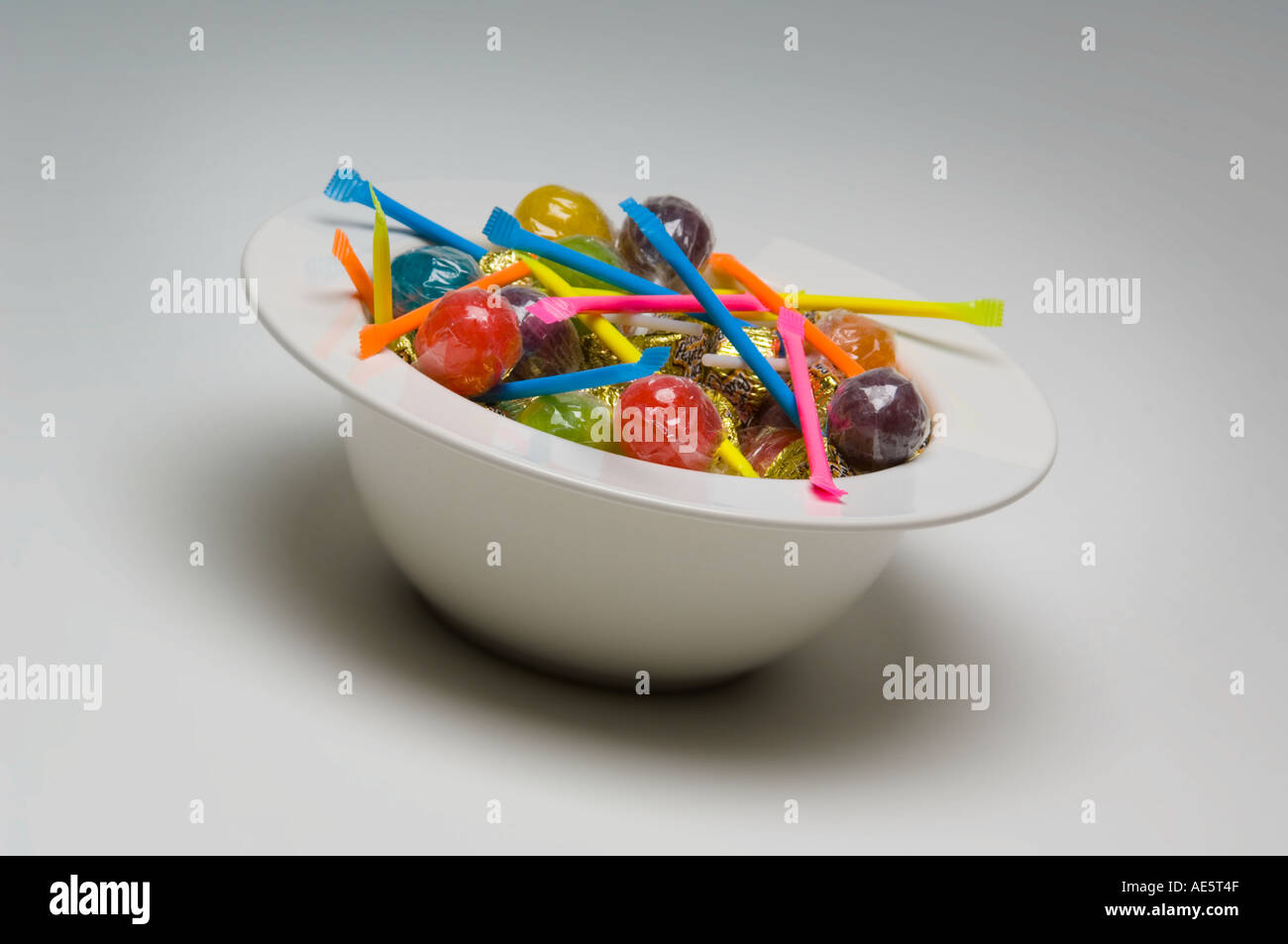Bowl of Halloween candy Stock Photo - Alamy