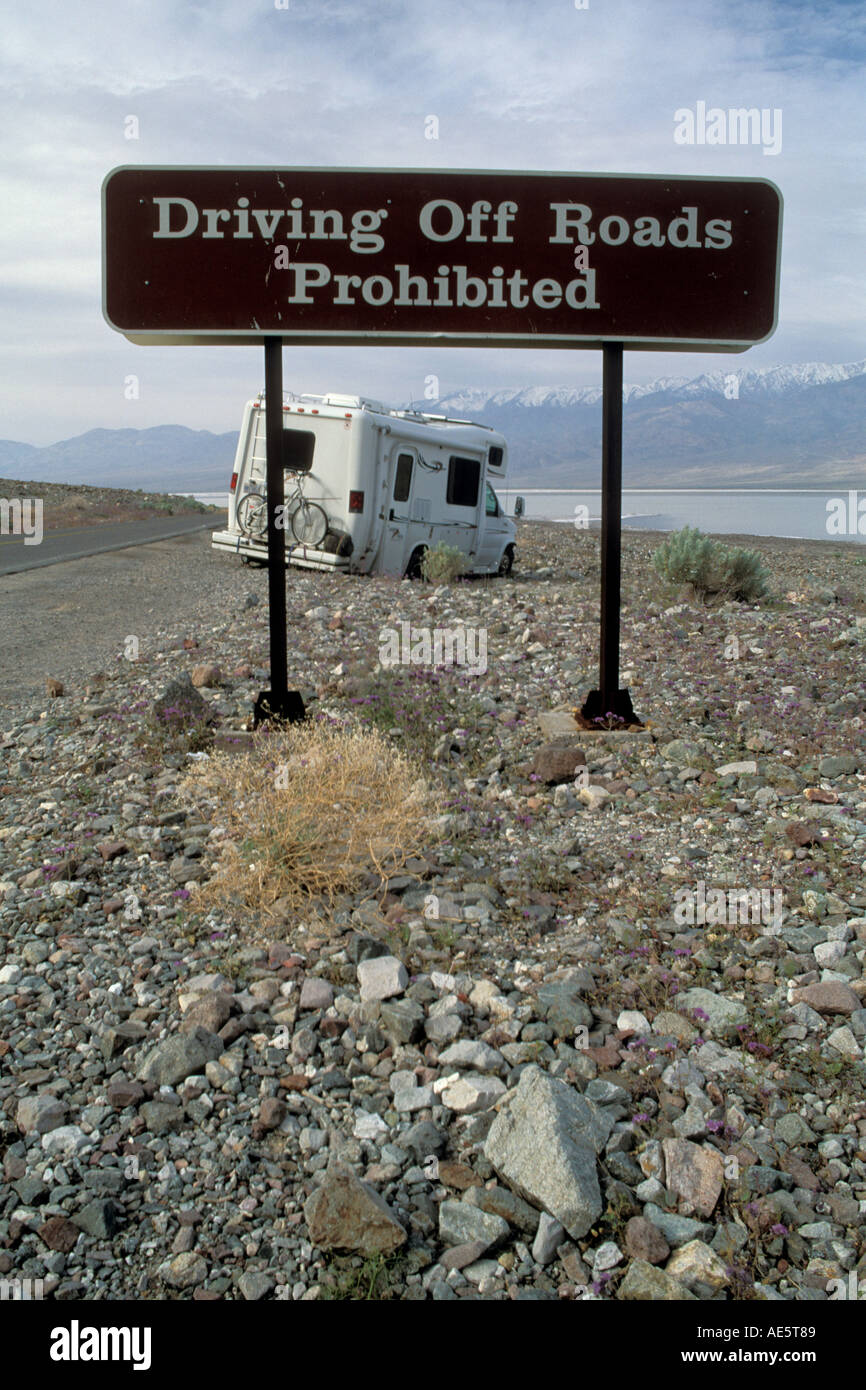 Bad Driving Recreational vehicle motor home tourist camper stuck in ...