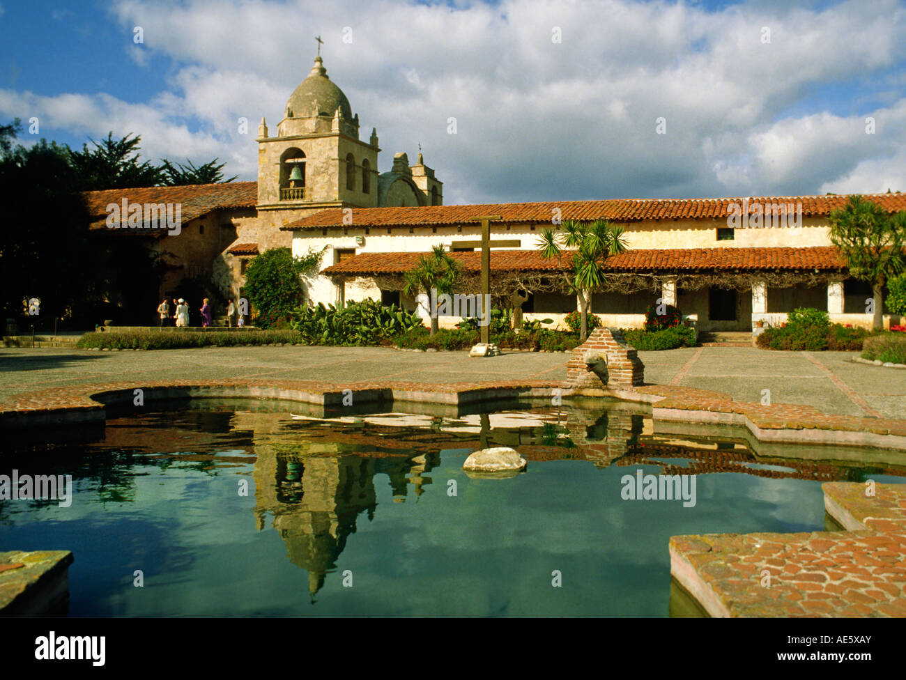 Courtyard FOUNTAIN at the CARMEL MISSION one of CALIFORNIA S Catholic ...
