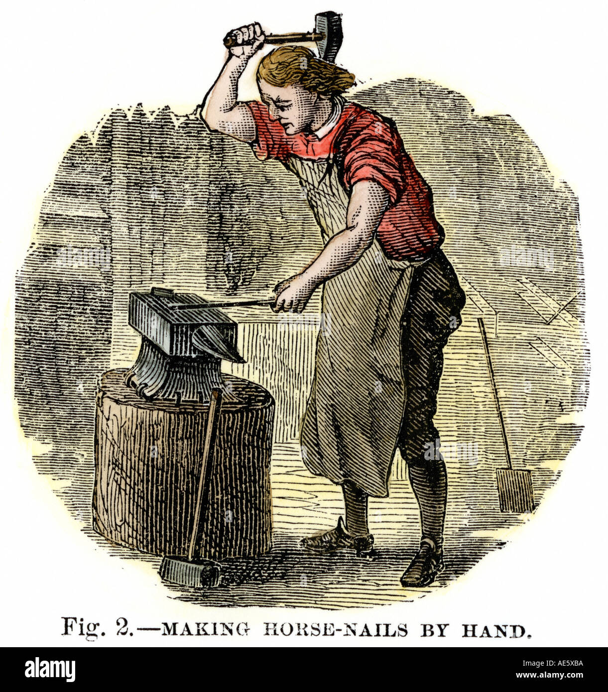 Blacksmith 1800s hi-res stock photography and images - Alamy